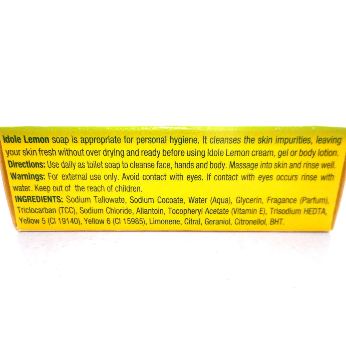 Idole Extra Lemon Soap Bar 2.82 oz – Triple Traders
