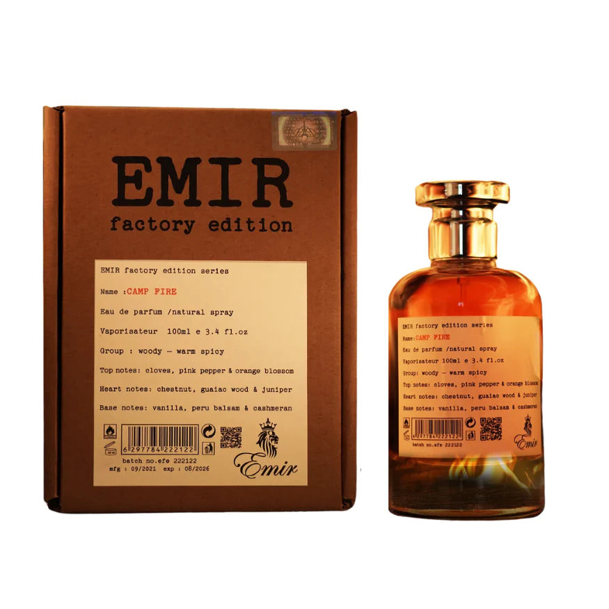Camp Fire Emir Factory Edition 100ml 3.4 FL OZ – Triple Traders