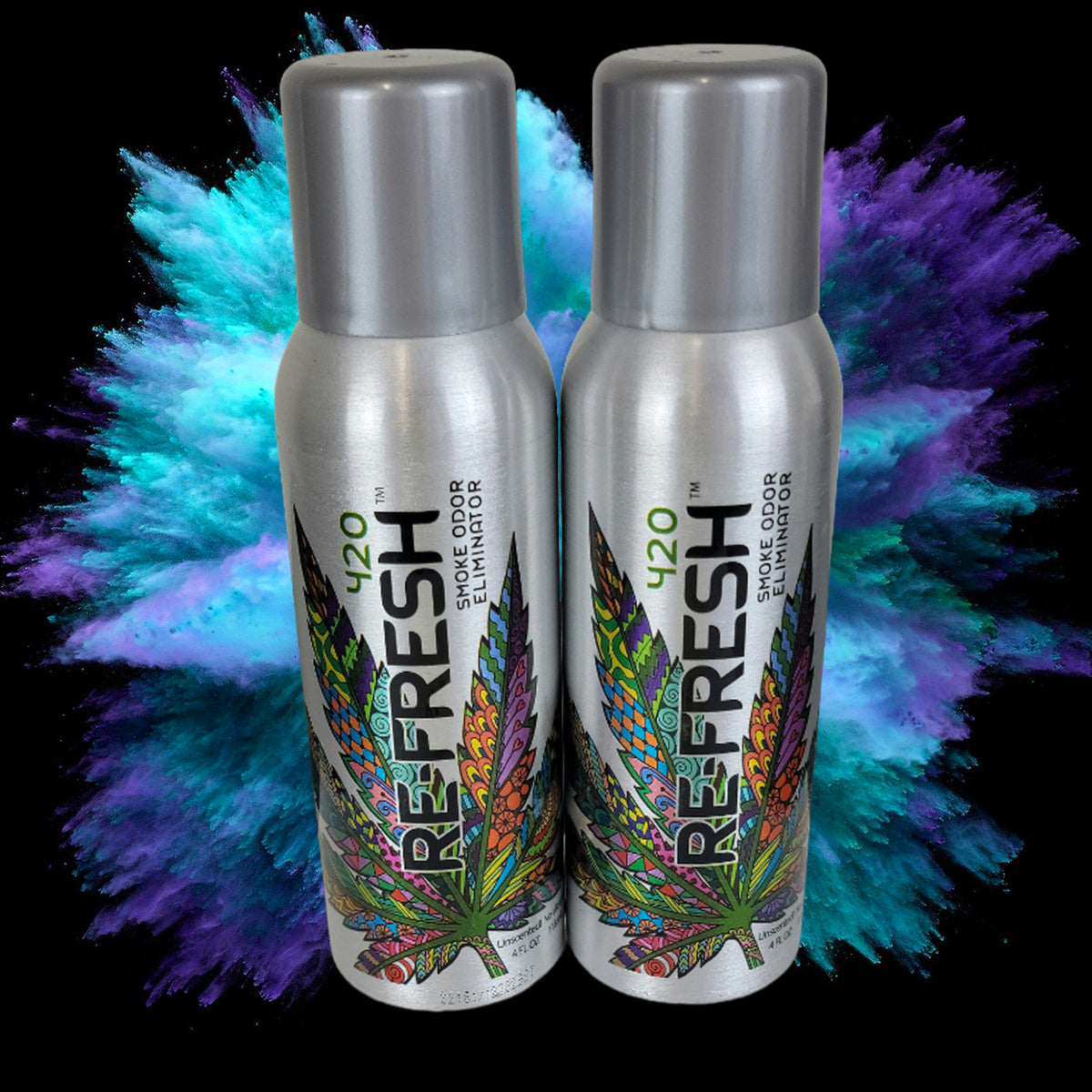 Re-Fresh 420 Smoke Odor Eliminator 4 FL OZ 118ML Non-Aerosol (2x Piece ...