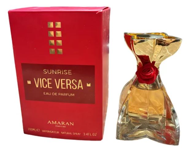 Sunrise Vice Versa Eau De Parfum By Amaran 100ml 3.4 FL OZ – Triple Traders