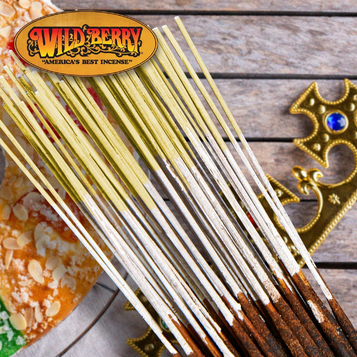 King Cake 100x Incense Sticks By Wild Berry Made in USA 100 count stic ...