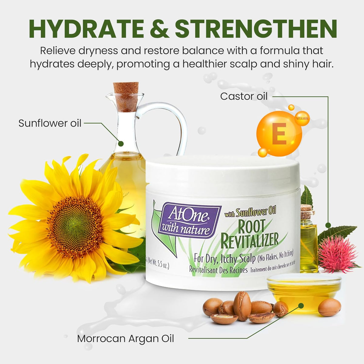 Root Revitalizer with Sunflower Seed Oil - Hair Care Cream for Dry Sca ...