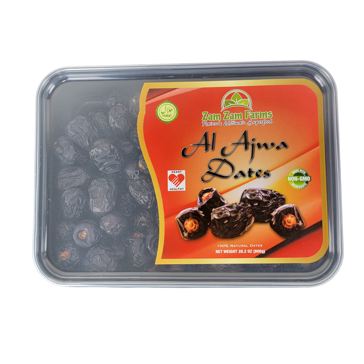 Al Ajwa Dates By Zam Zam Farms NON-GMO Made In Saudi Arabia 800gm 28.2 ...