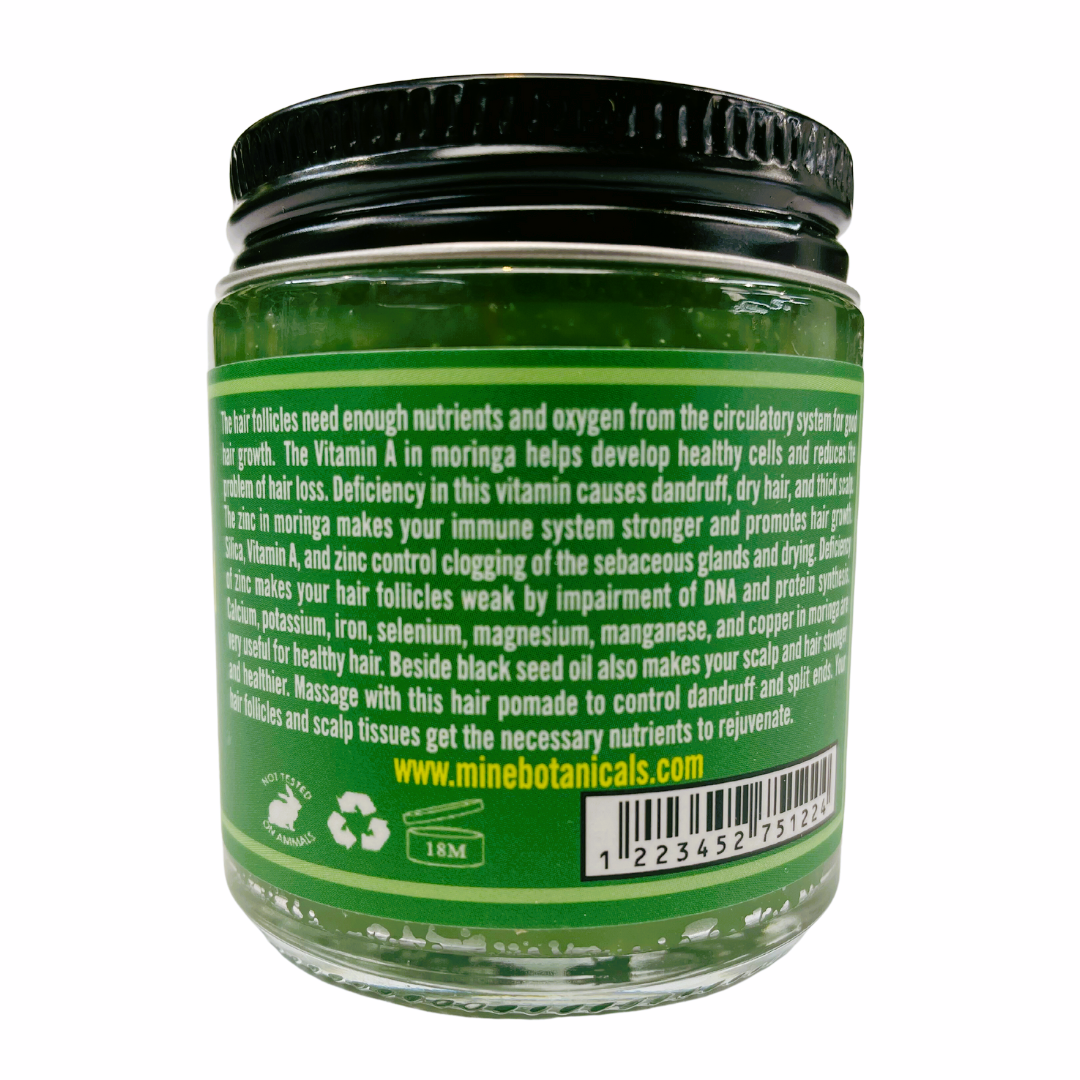 Moringa & Black Seed Hair Pomade with Shea Butter & Honey 4oz by Mine ...