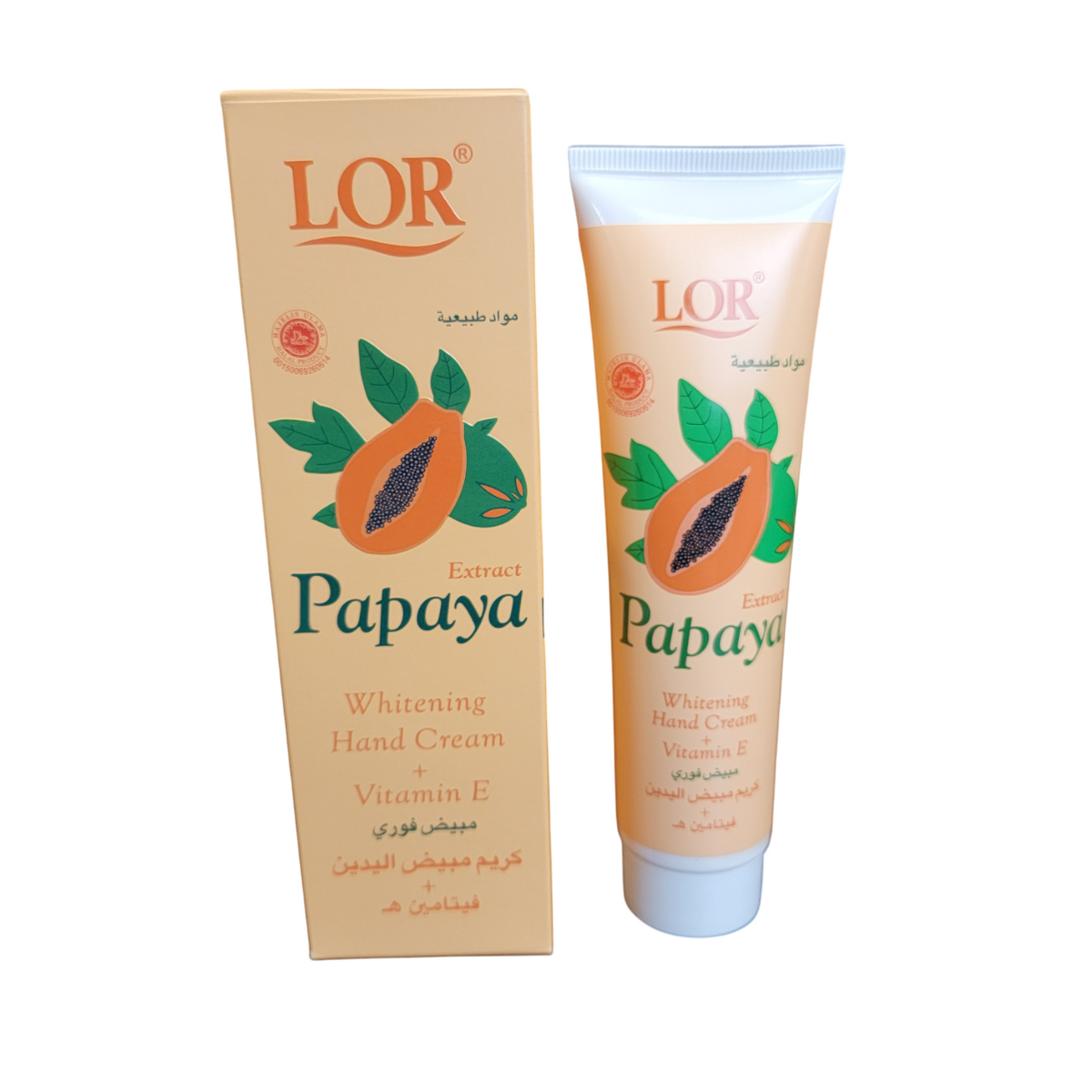 LOR Papaya Extract Whitening Hand & Body Cream W/ Vitamin E+ 100ML ...