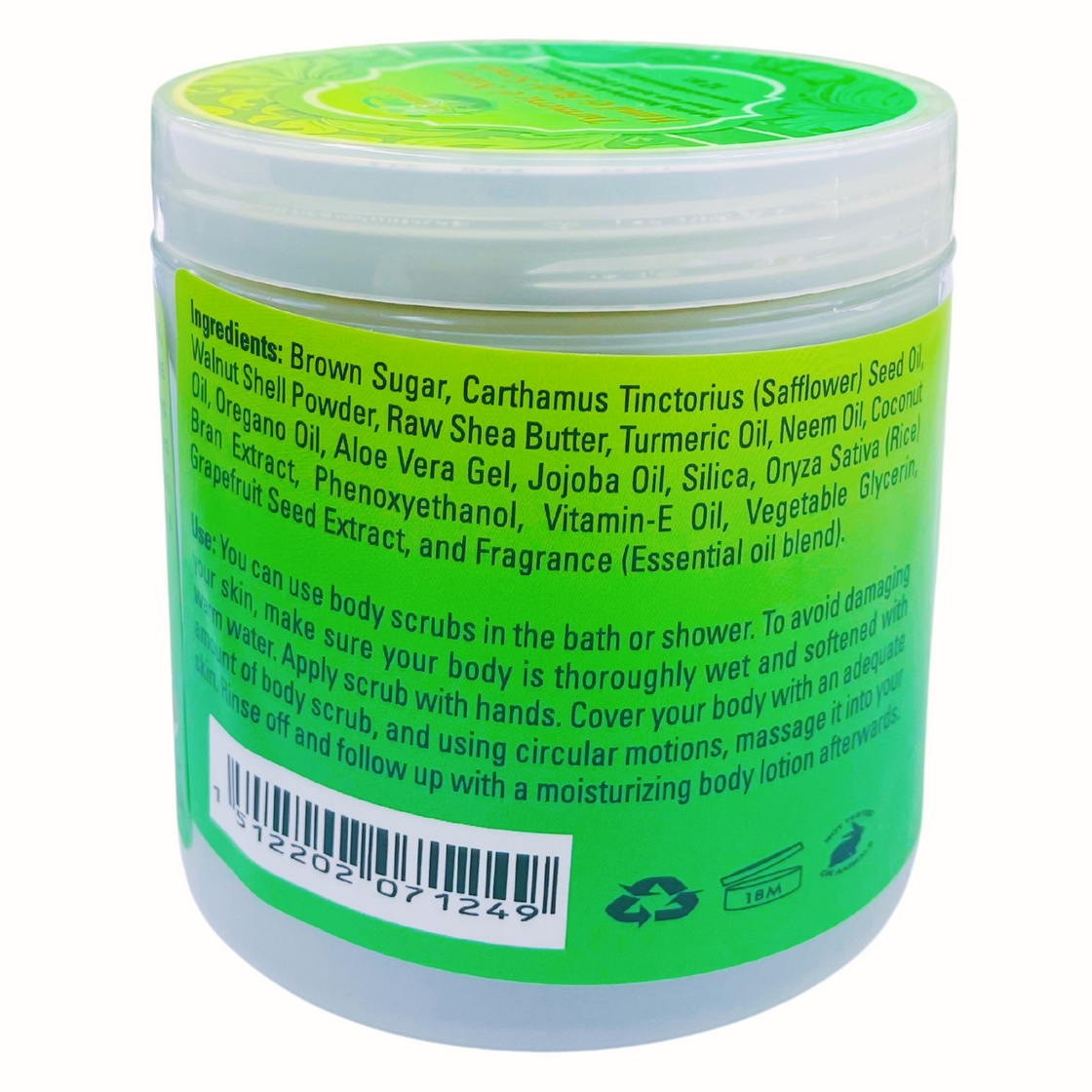 Turmeric & Neem Hand & Body Scrub Infused with Oregano Oil 12oz by Min ...