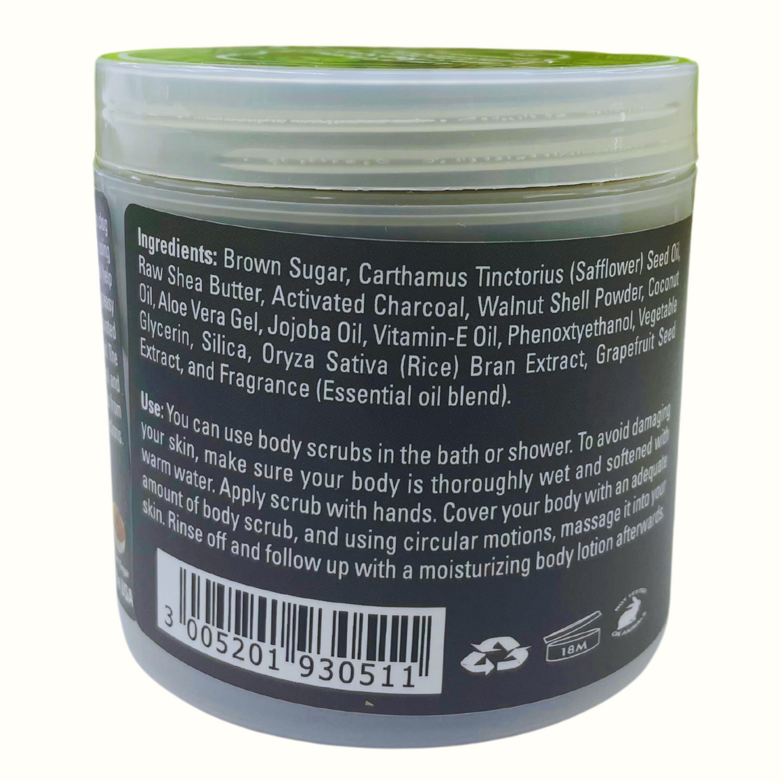Activated Charcoal Hand & Body Scrub 12oz by Mine Botanicals – Triple ...