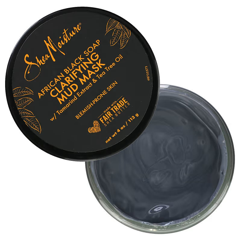 African Black Soap Clarifying Mud Mask By Shea Moisture 4 oz 113 g ...
