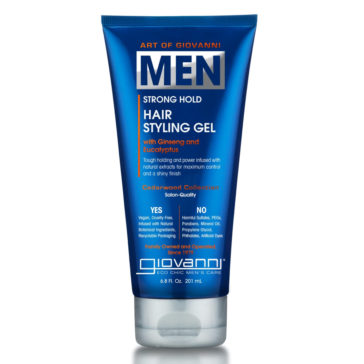 Art of Giovanni MEN Strong Hold Hair Styling Gel 6.8 FL OZ 201 ML ...