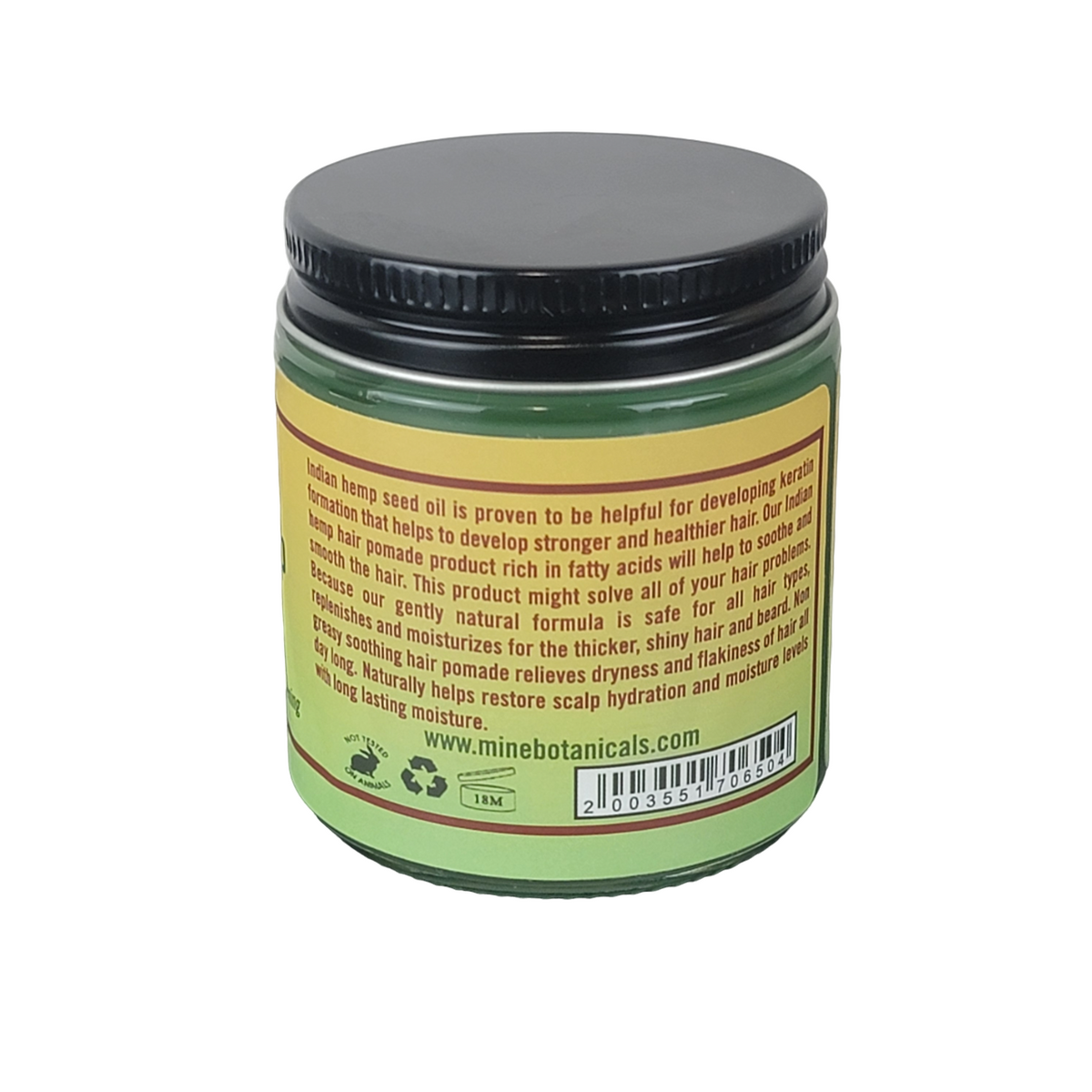 Indian Hemp Hair Pomade Pure & Natural 4 oz By Mine Botanicals – Triple ...