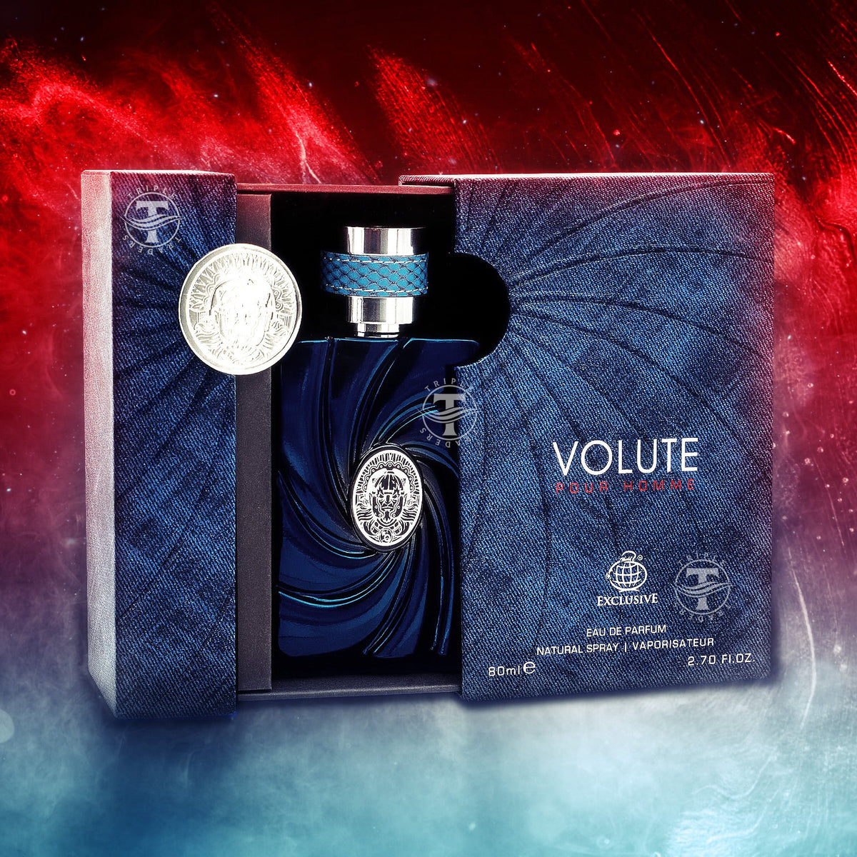 Volute Pour Homme Eau De Parfum by Fragrance World 80ml 2.70 FL OZ ...