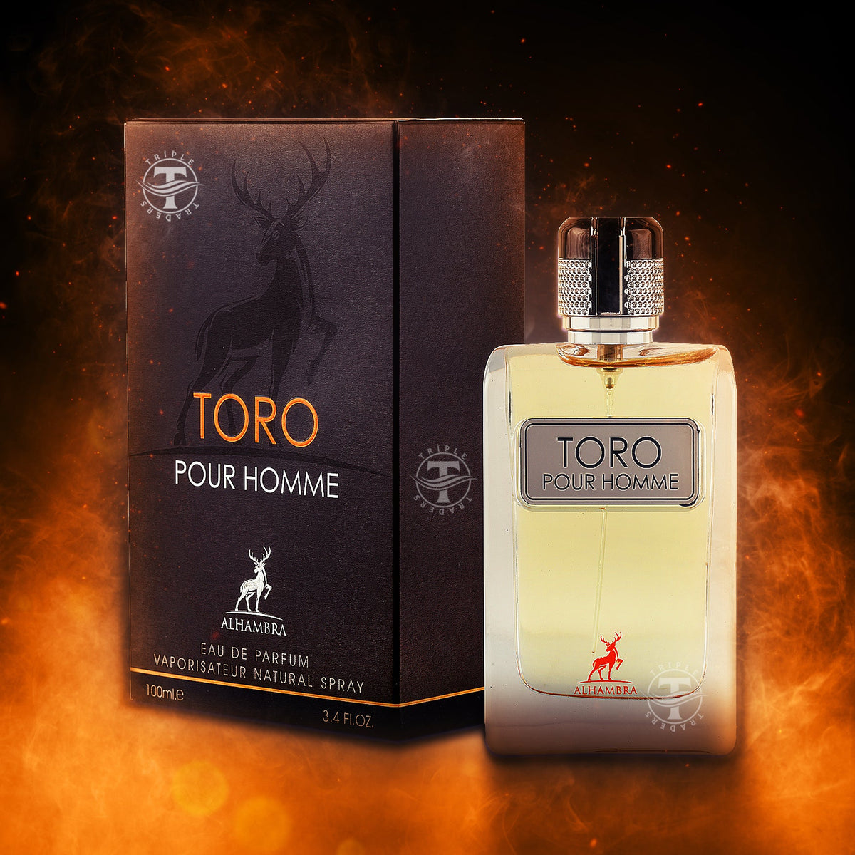 Toro Pour Homme Eau De Parfum by Maison Alhambra 100ml 3.4 FL OZ ...