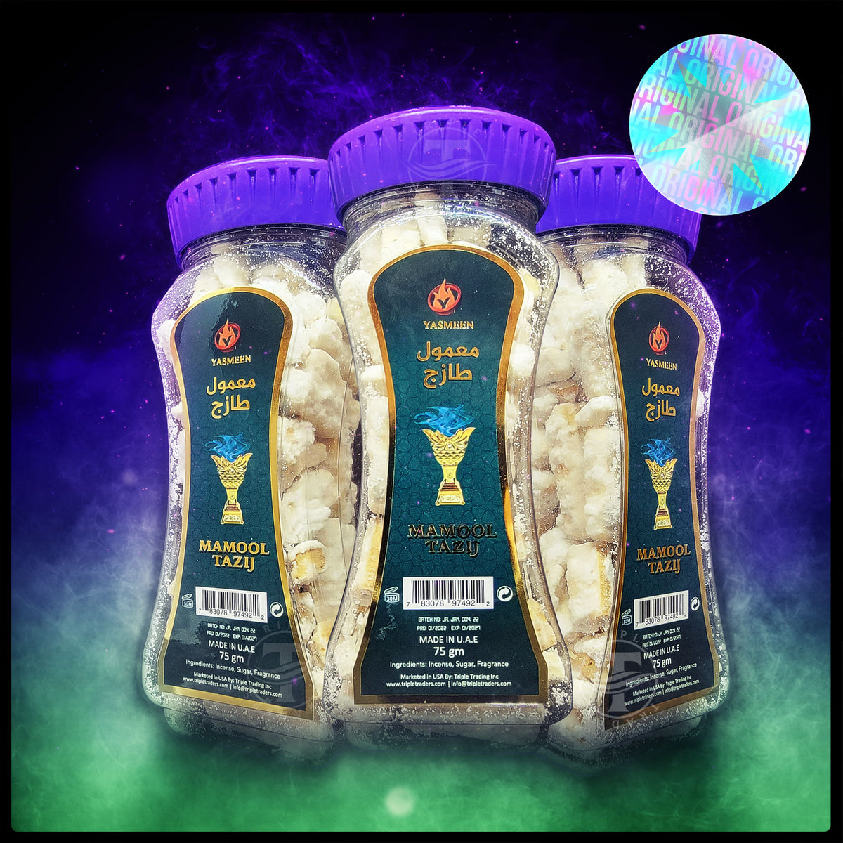 Yasmeen Mamool Tazij Incense 75 gm. Made in UAE – Triple Traders
