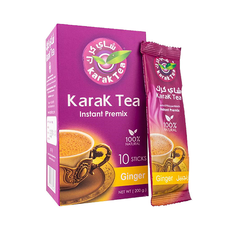 Karak Instant Tea with Ginger - 10 Packs - net wt (200g ) – Triple Traders