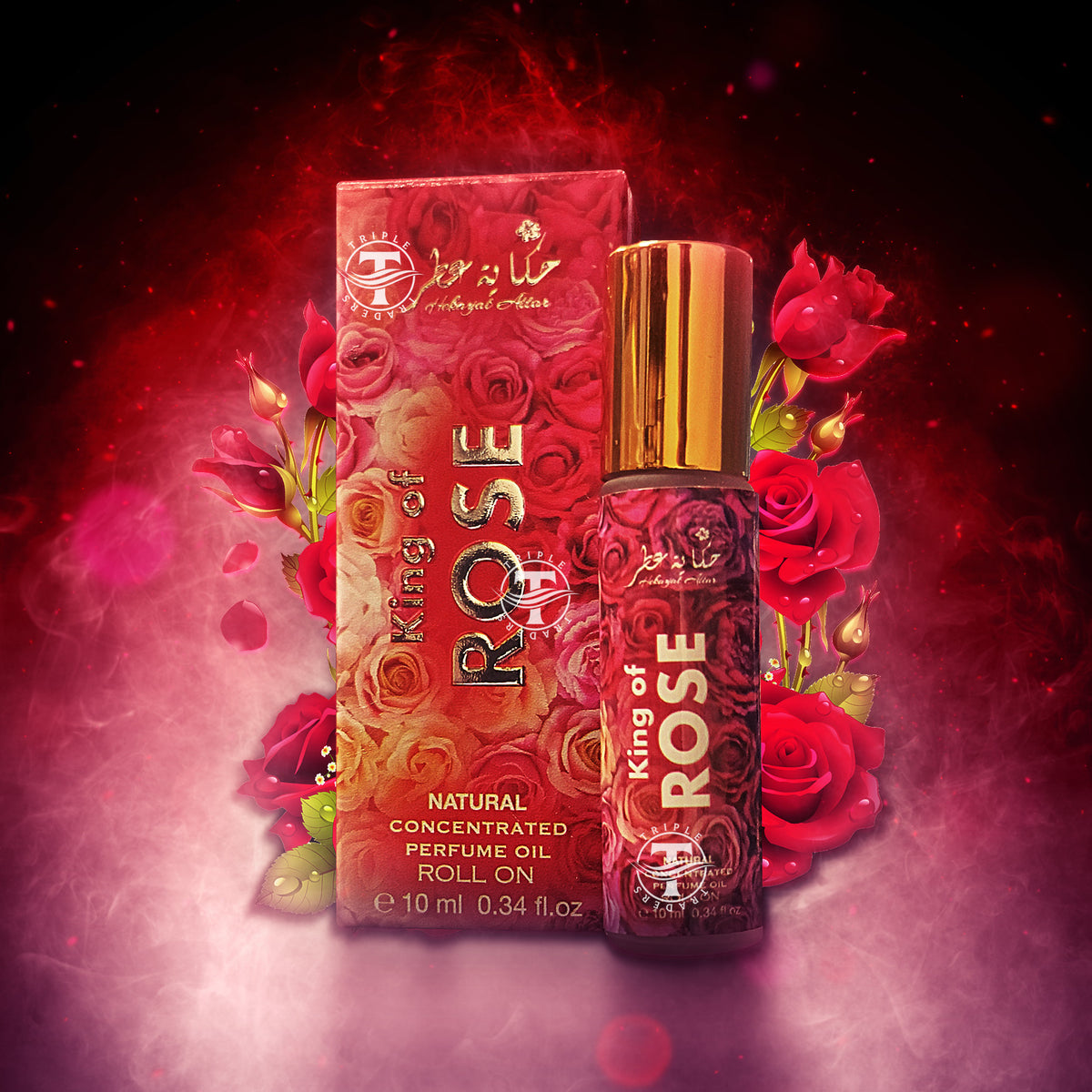 King of Rose 10ML Unisex Premium Concentrated Perfume Roll-on by Hekay ...